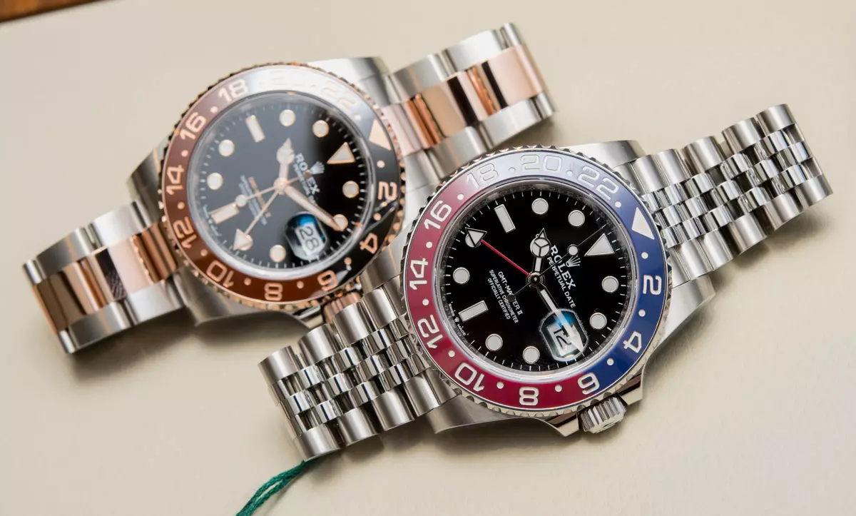 comparación rolex gmt master ii