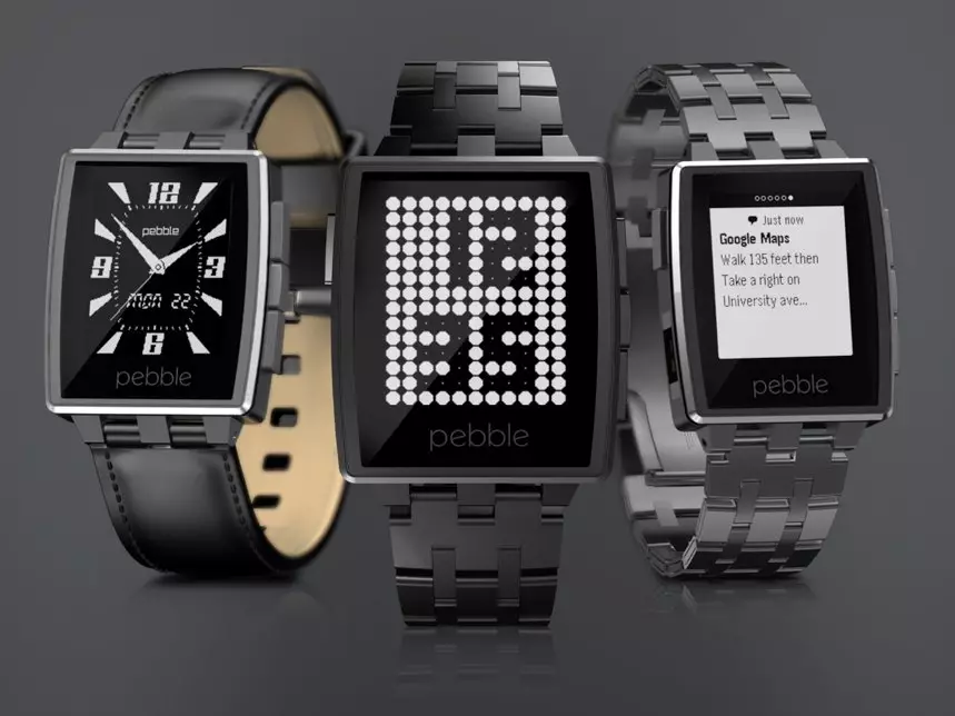 Smartwatch Pebble Steel бо дарназардошти асосӣ баромад мекунад