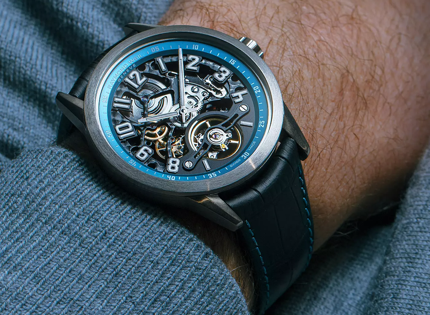 Raymond Weil bemutatta a Blue Skeleton szabadúszó, korlátozott kiadású karórát 6347_1