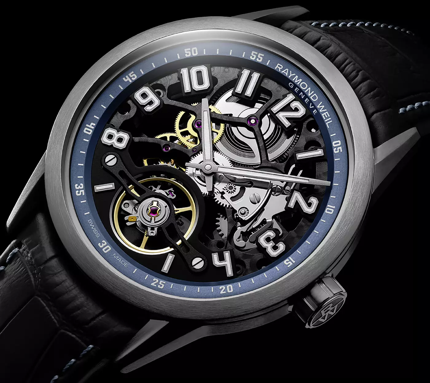 Raymond Weil bemutatta a Blue Skeleton szabadúszó, korlátozott kiadású karórát 6347_3