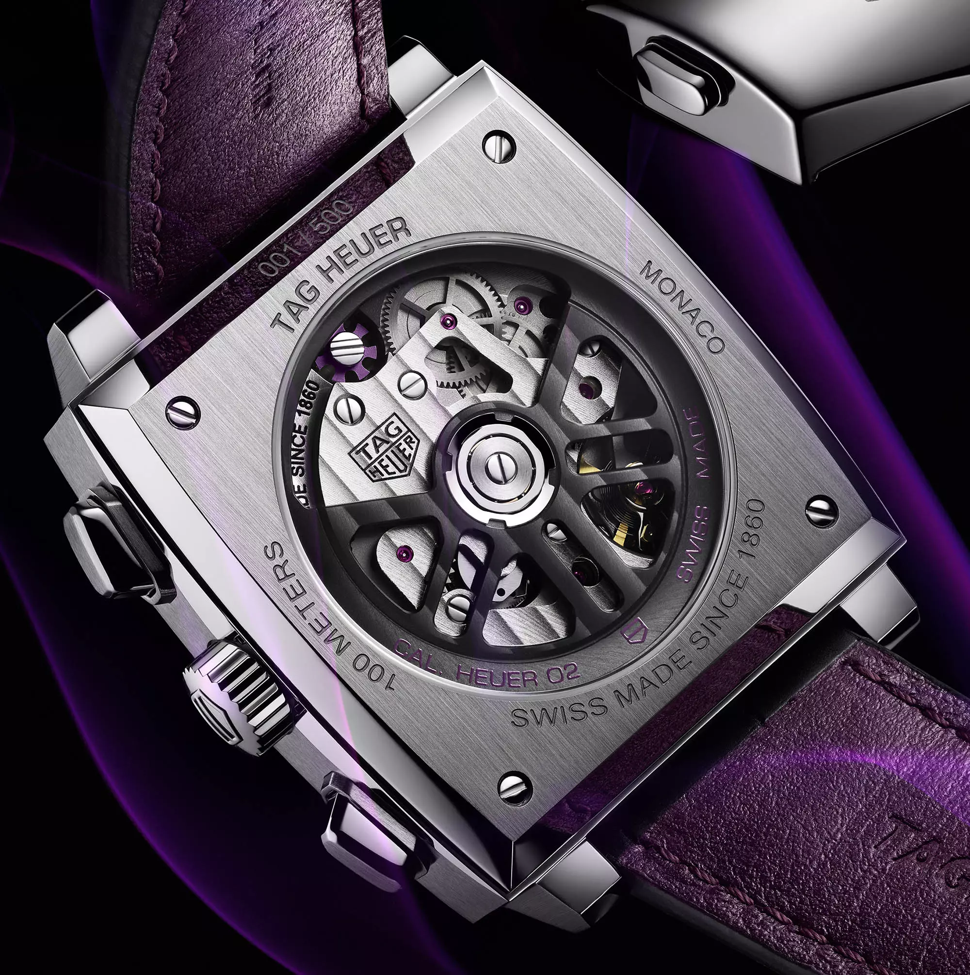 TAG Heuer yn dadorchuddio Monaco Purple Dial Limited-Edition Watch 634_4