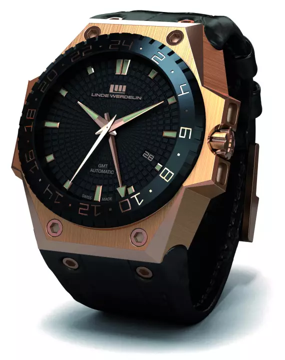 Linde Werdelin 3-Timer Rose Gold, DLC часовник со челична рамка