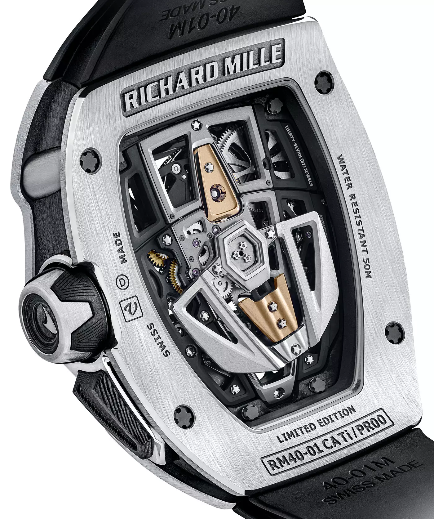 U-Richard Mille Wembula I-Limited-Edition RM 40-01 Automatic Tourbillon McLaren Speedtail Watch 6428_4