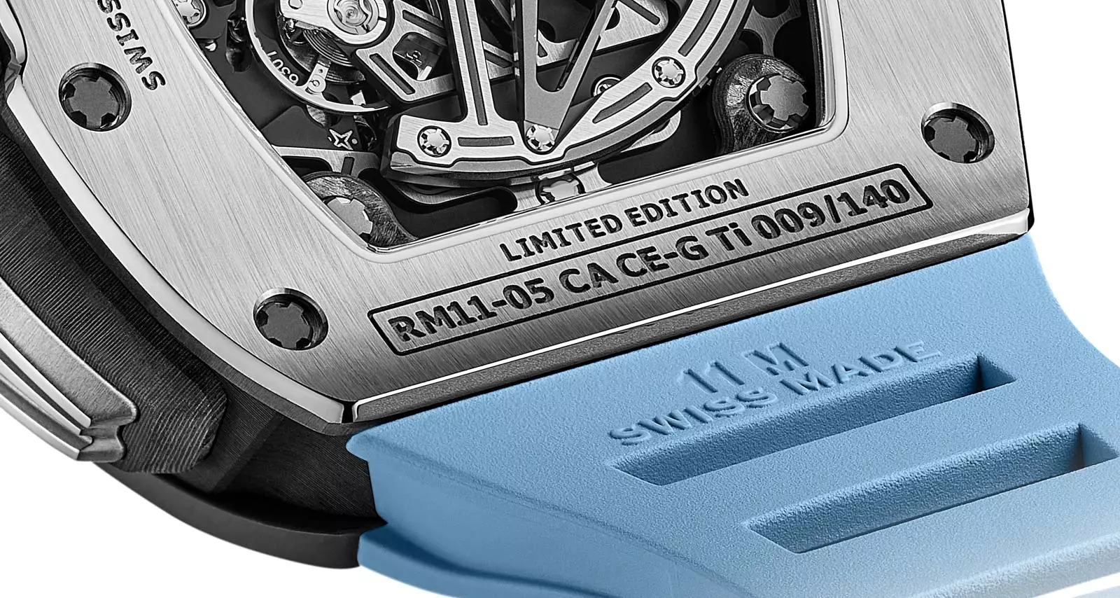 Richard Mille RM 11-05 Flyback Chronograph Awtomatig GMT Watch yn Debuts Deunydd Cermet Newydd 6432_3