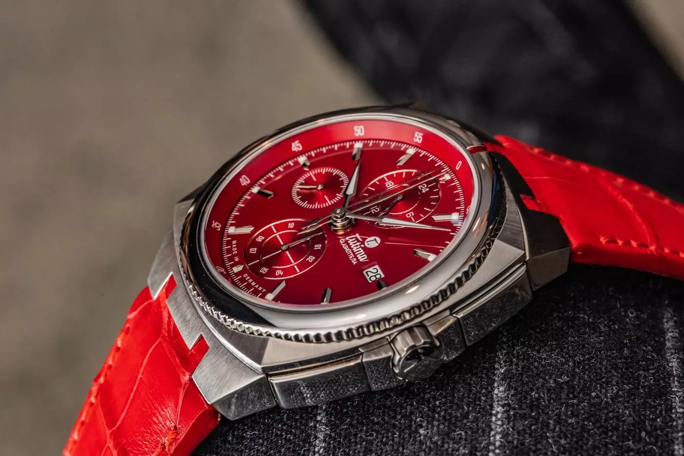 Tutima Saxon eent Chronograph Rot