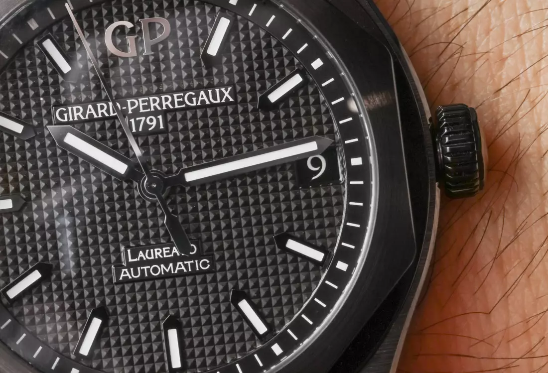 Girard-Perregaux Laureato Black Ceramic နာရီ လက်ဆွဲစက် 64955_5