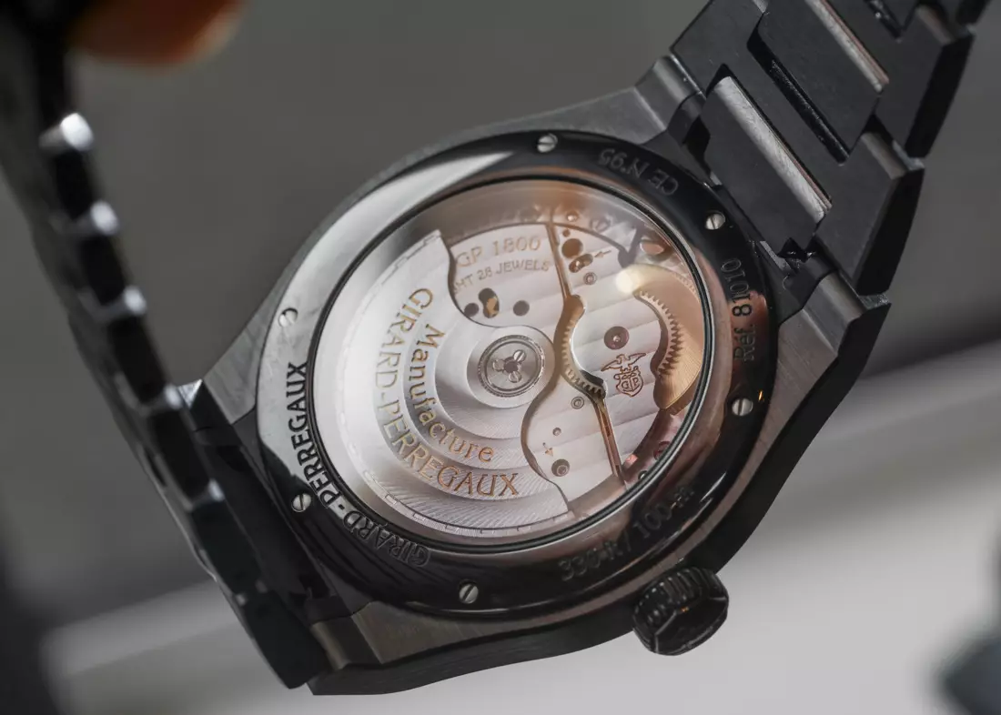 دستی ساعت سرامیکی مشکی Girard-Perregaux Laureato 64955_6