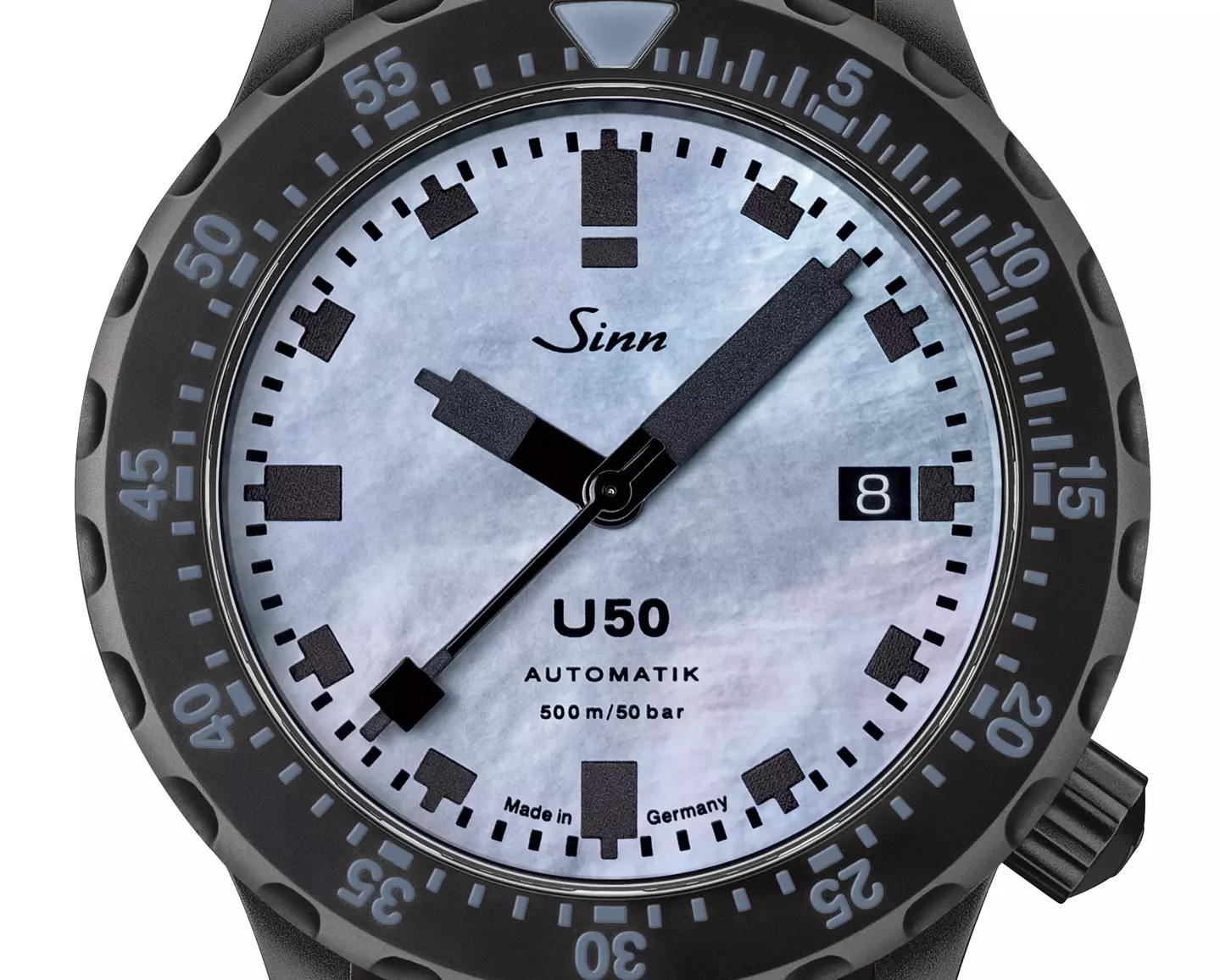 Sinn U50 S Mother-Of-Pearl Black Diver syn Watch 6603_4