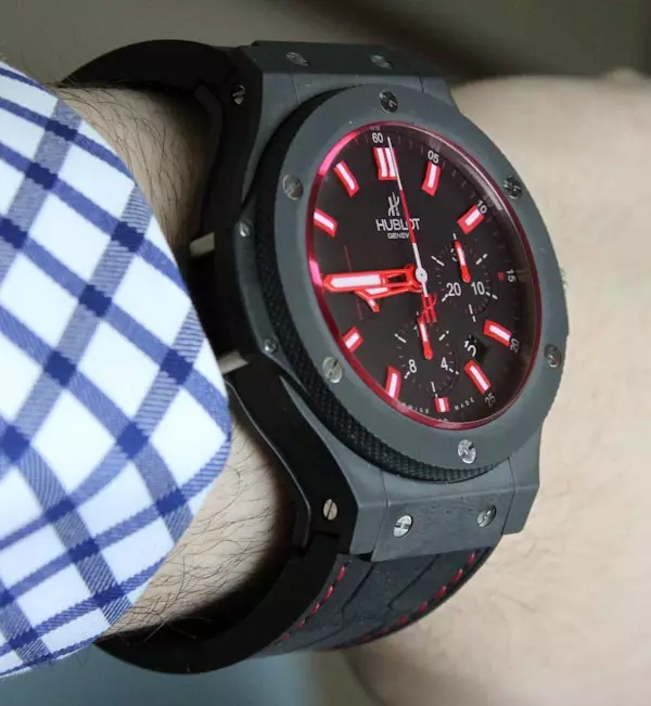 Hublot Red Magic & ყველა შავი მწვანე საათები ხელები 67543_1