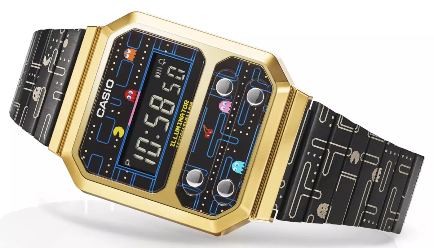 Casio Ngumumake Jam Tangan A100WEPC Kanthi Kolaborasi Kanthi PAC-MAN 7092_1