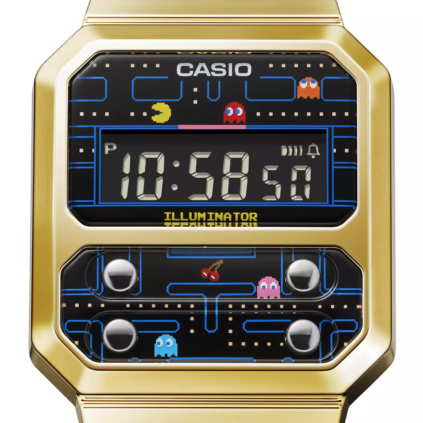 I-Casio Yembula Iwashi Le-A100WEPC Ngokuhlanganyela No-PAC-MAN 7092_3