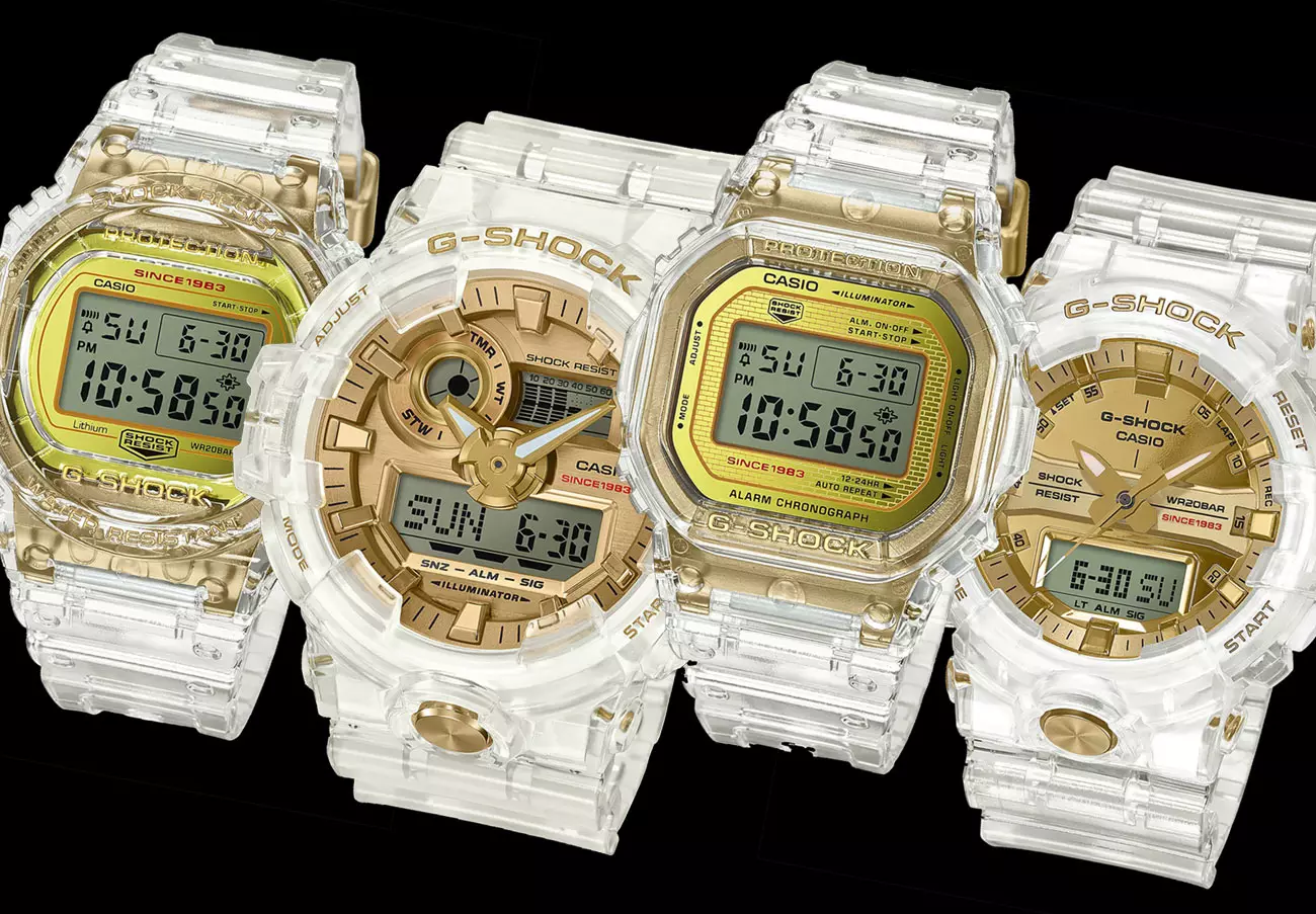 Montres Casio G-Shock Glacier Gold 35e anniversaire en édition limitée « Jelly G » 7094_3