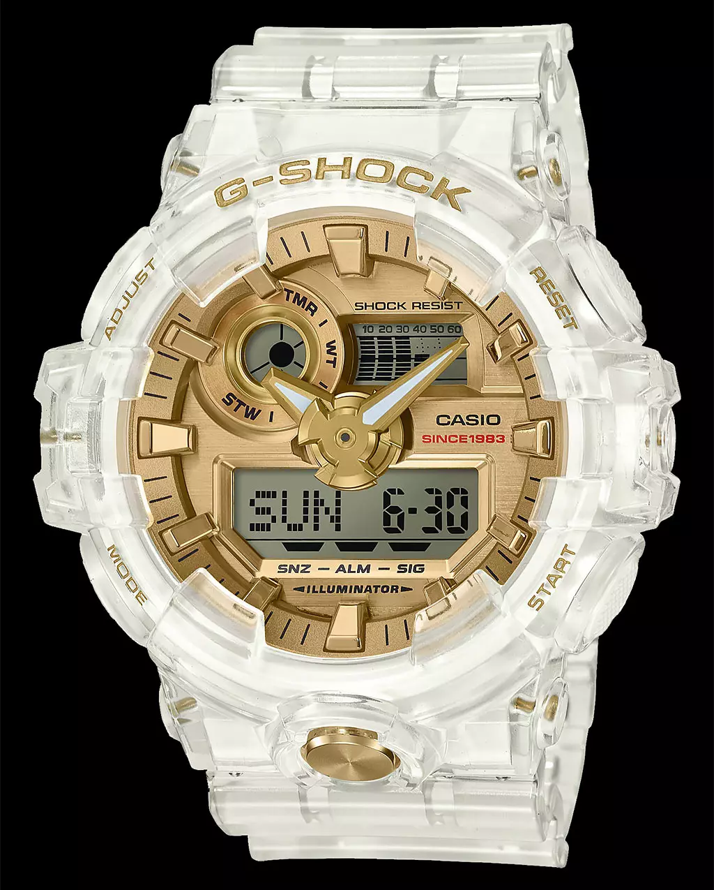 Montres Casio G-Shock Glacier Gold 35e anniversaire en édition limitée « Jelly G » 7094_4