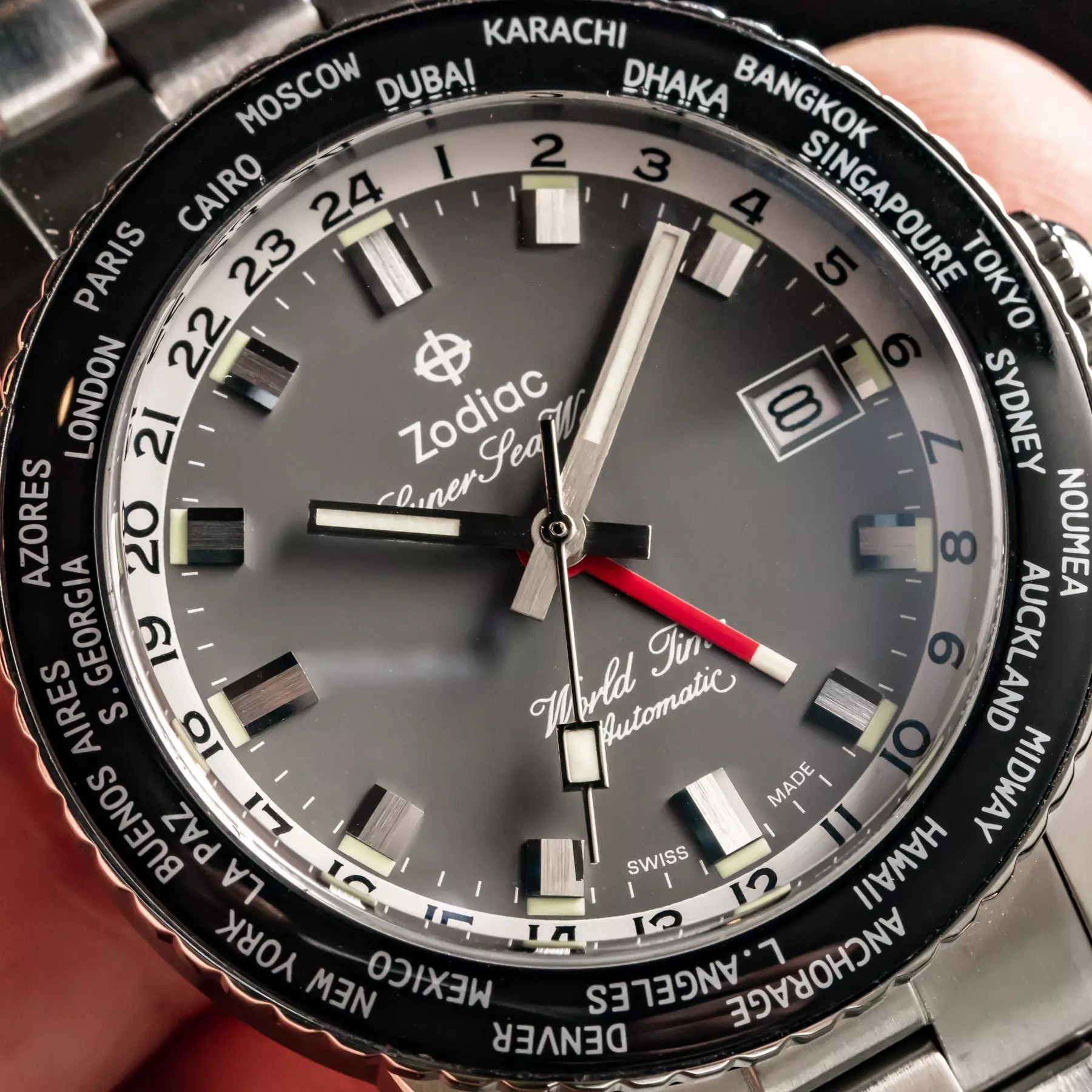 Hands-on ντεμπούτο: Limited Edition Zodiac Super Sea Wolf World Time Σειρά ρολογιών 7140_6