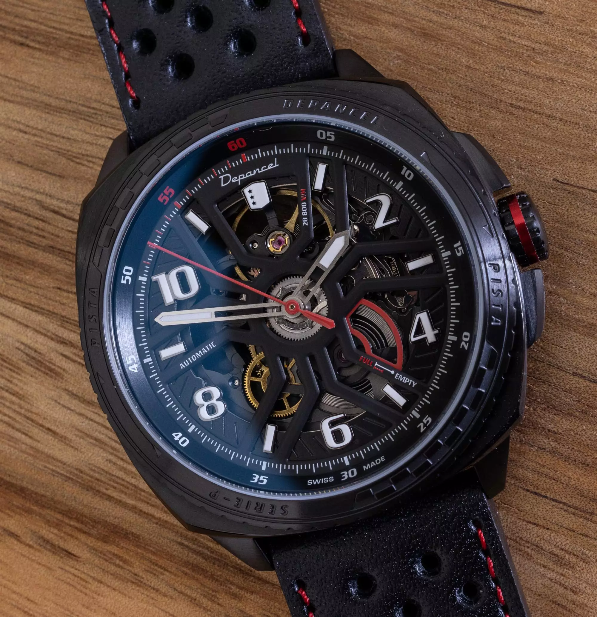 Praktyczne: Depancel Pista GT w pełni czarny zegarek 723_2