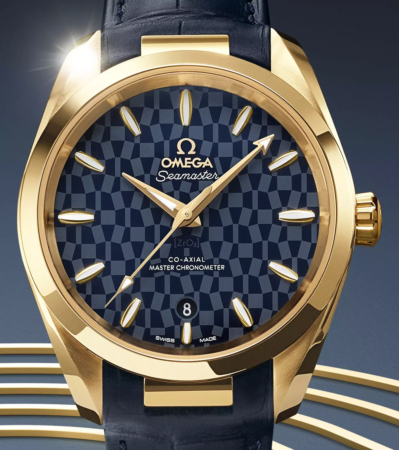 Omega เปิดตัวนาฬิกา Seamaster Aqua Terra Tokyo 2020 สีทอง 7658_1