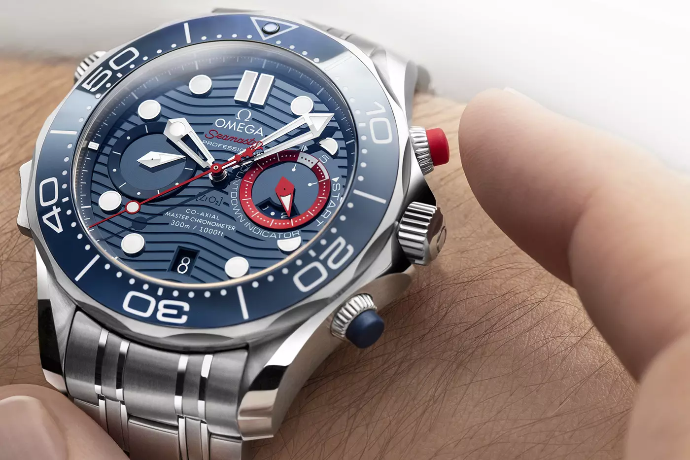 Omega ûntbleatet Seamaster Diver 300M America's Cup Chronograph 7720_6