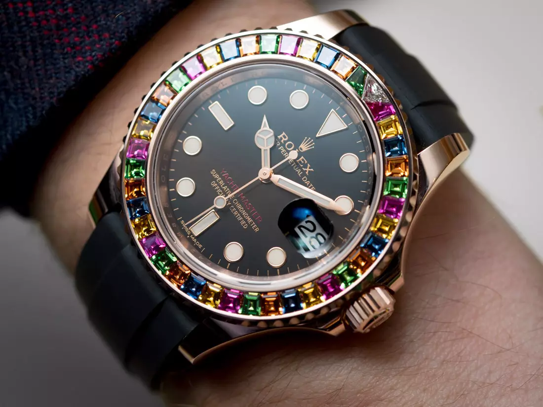 Rolex Yacht-Master 40 116695SATS horloge met edelstenen bezel Hands-On 7928_12