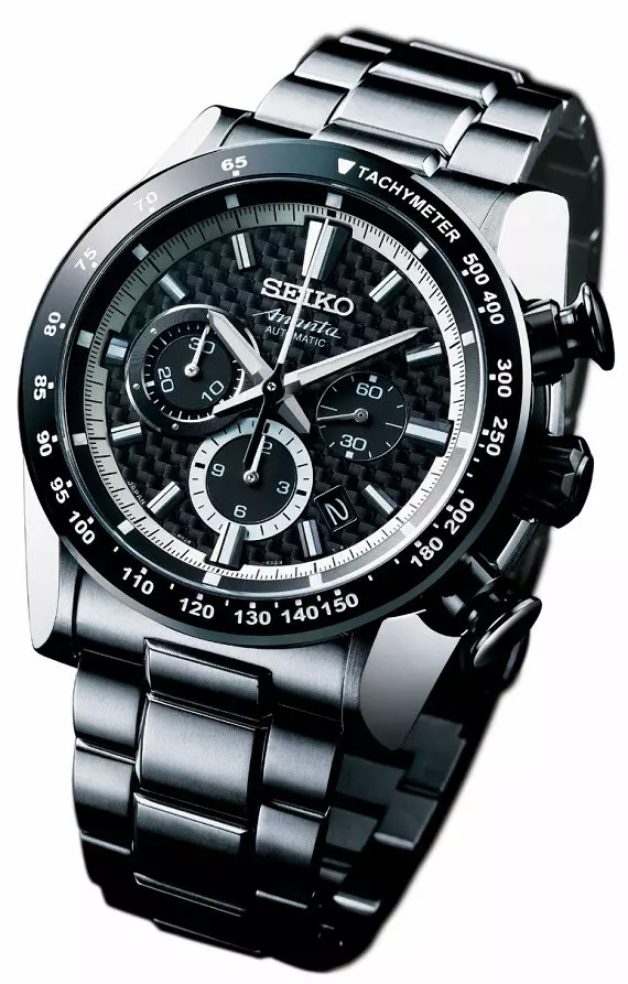 Seiko Ananta Aŭtomata Chronograph Titanium Watch 79501_2