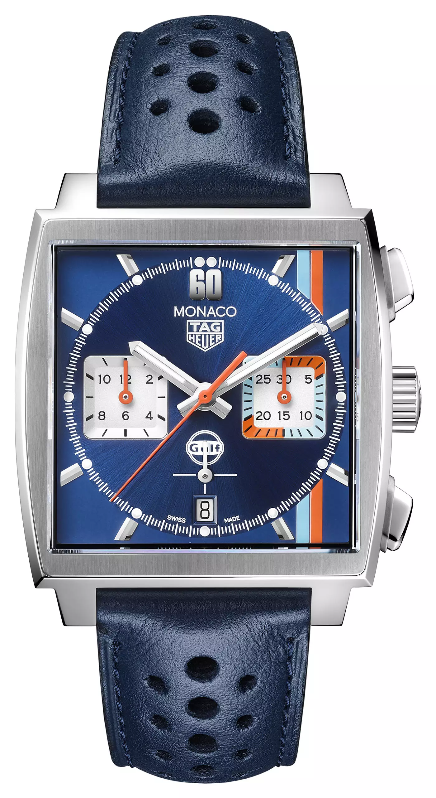 පළමු පෙනුම: TAG Heuer Monaco Gulf විශේෂ සංස්කරණය Heuer 02 Movement සමඟින් 7961_5