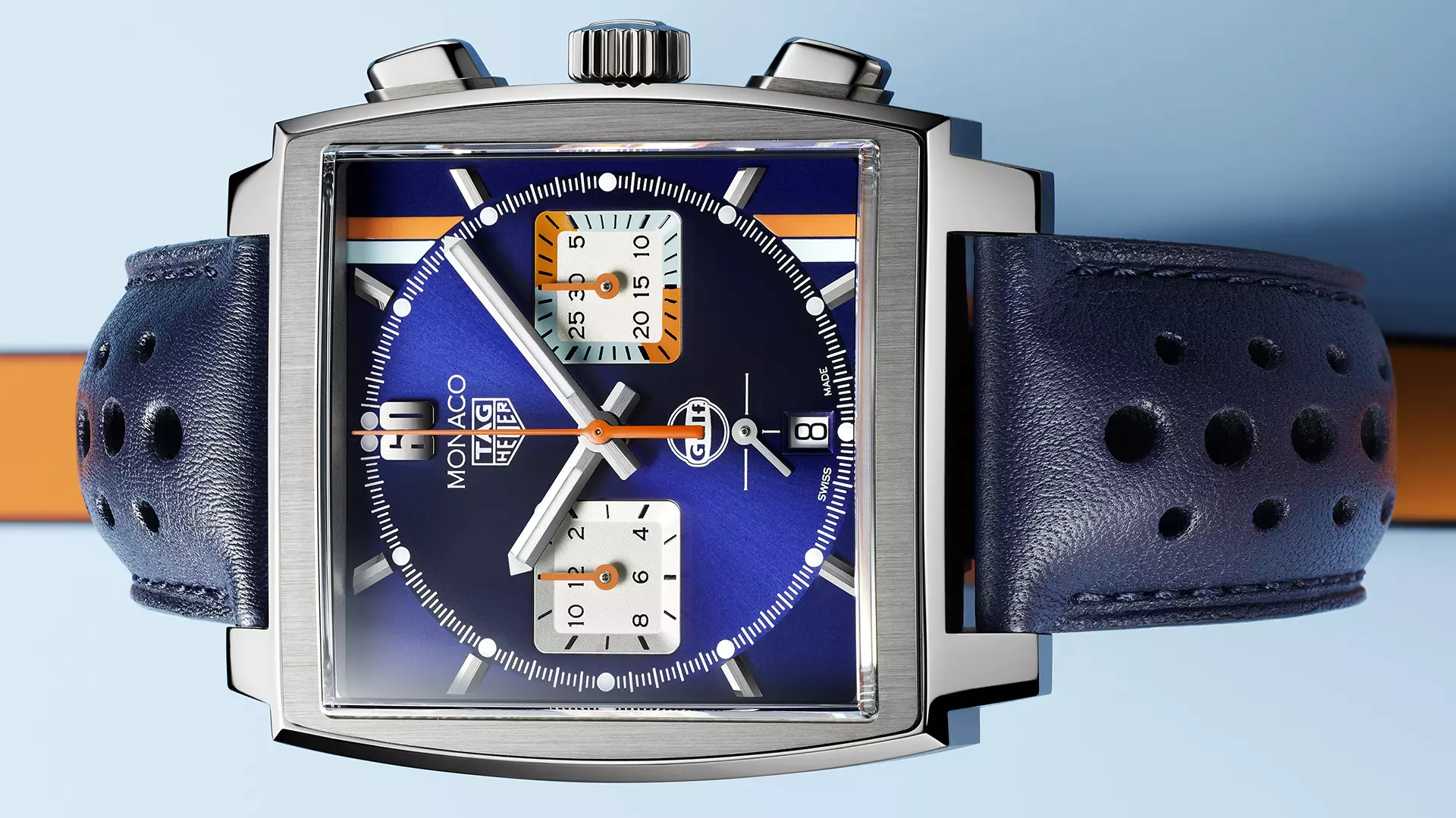 පළමු පෙනුම: TAG Heuer Monaco Gulf විශේෂ සංස්කරණය Heuer 02 Movement සමඟින් 7961_6