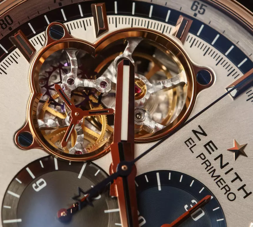 Zenith Chronomaster El Primero ክፍት የወርቅ ሰዓት እጅ-በ 81446_2