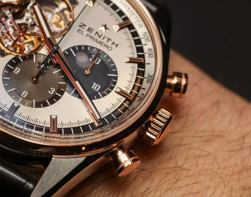 Zenith Chronomaster El Primero ክፍት የወርቅ ሰዓት እጅ-በ 81446_4