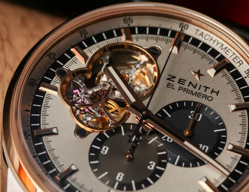 Zenith Chronomaster El Primero ክፍት የወርቅ ሰዓት እጅ-በ 81446_6