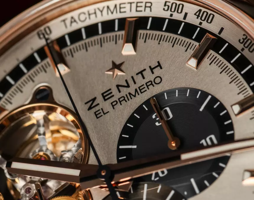 Zenith Chronomaster El Primero ክፍት የወርቅ ሰዓት እጅ-በ 81446_7