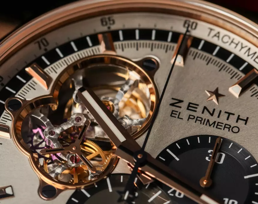 Zenith Chronomaster El Primero ክፍት የወርቅ ሰዓት እጅ-በ 81446_8