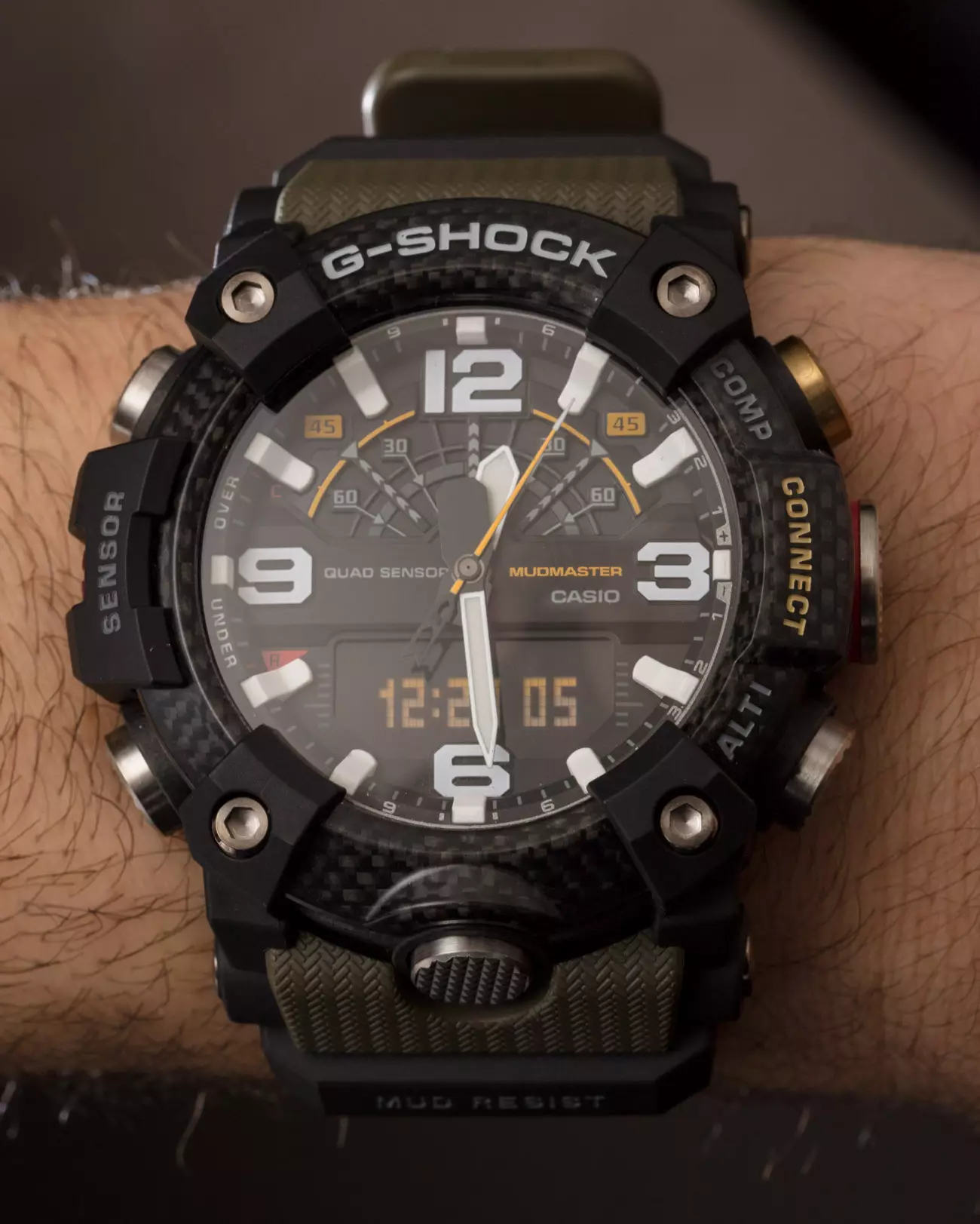 Casio G-Shock Mudmaster GG-B100 пайваст + чоргонаи сенсори соатҳои дастӣ 8239_1