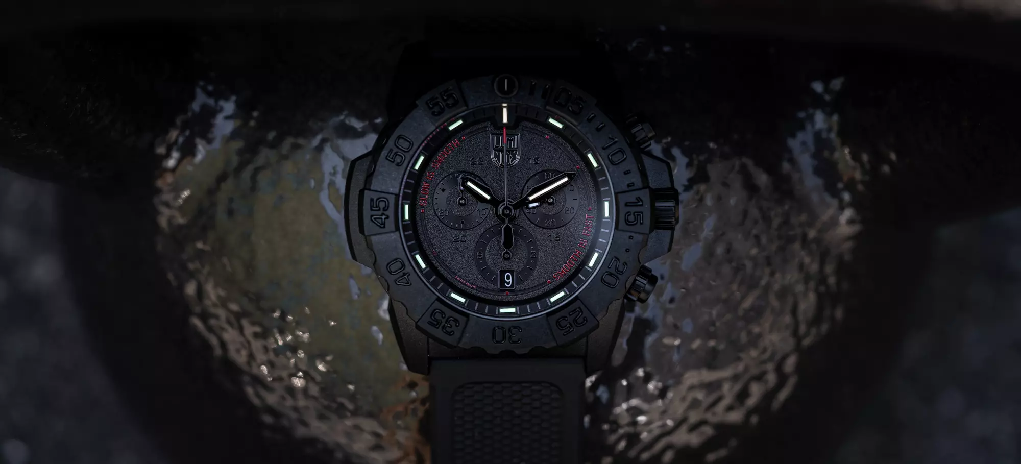 Luminox Destpêka Nû ya Navy SEAL Chronograph Watch Edition 'Hêdî Smooth e, Smooth Fast e'