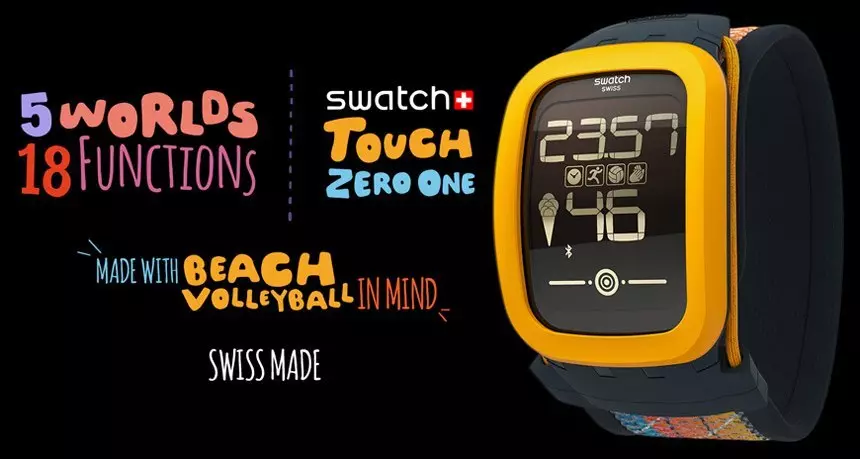 Swatch представляет умные часы: Touch Zero One (волейбол)