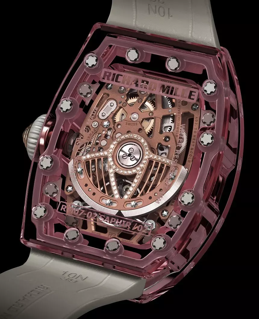 Richard Mille RM 07-02 Pink Lady Sapphire Otomatîk Watch