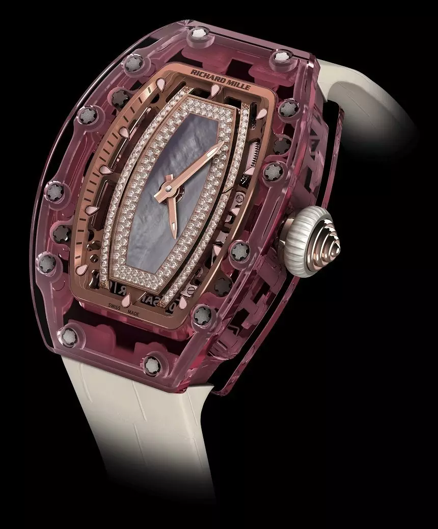 Richard Mille RM 07-02 Pink Lady Sapphire ස්වයංක්‍රීය ඔරලෝසුව