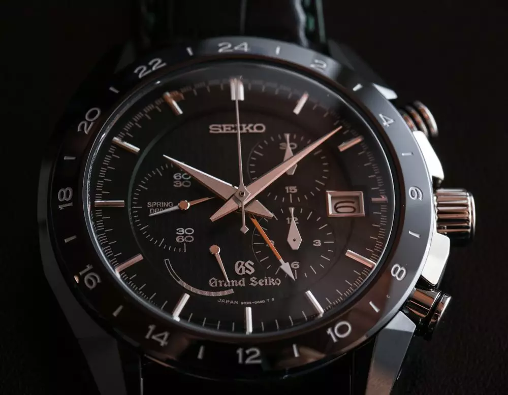 Praktické hodinky Grand Seiko Black Ceramic Spring Drive Chronograph GMT 8616_10