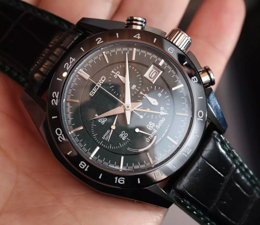 Praktické hodinky Grand Seiko Black Ceramic Spring Drive Chronograph GMT 8616_2