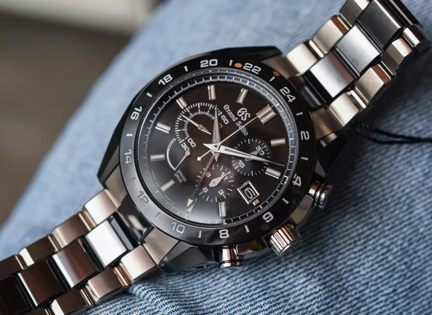 Praktické hodinky Grand Seiko Black Ceramic Spring Drive Chronograph GMT 8616_3