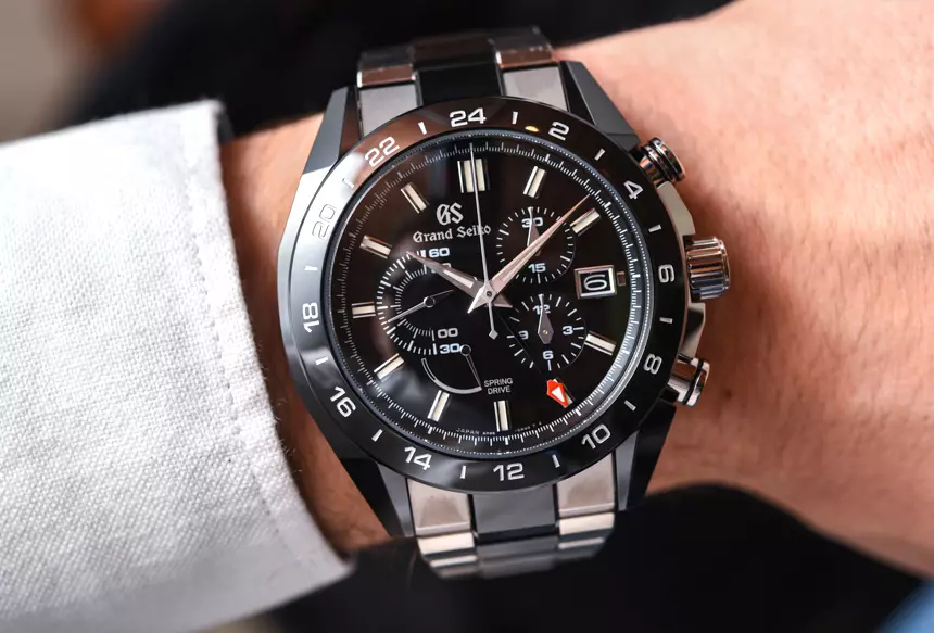 Grand Seiko Black Ceramic Spring Drive Chronograph GMT Watches Hands-On 8616_9