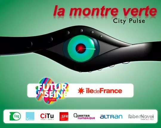 La Montre Verte City Pulse Pollution detecting "Green Watch"