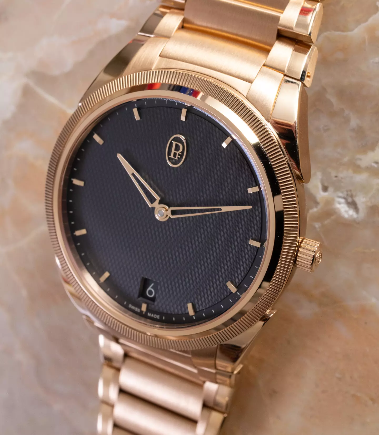 Zum Anfassen: Parmigiani Tonda PF Micro-Rotor-Uhr in Gold 86_5