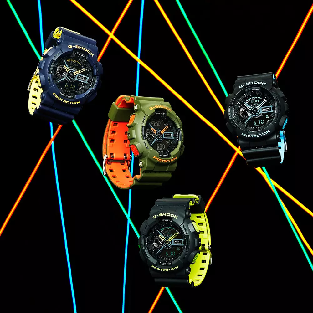 Casio-G-Shock-GA110LN-Berlapis-Warna-Neon-1