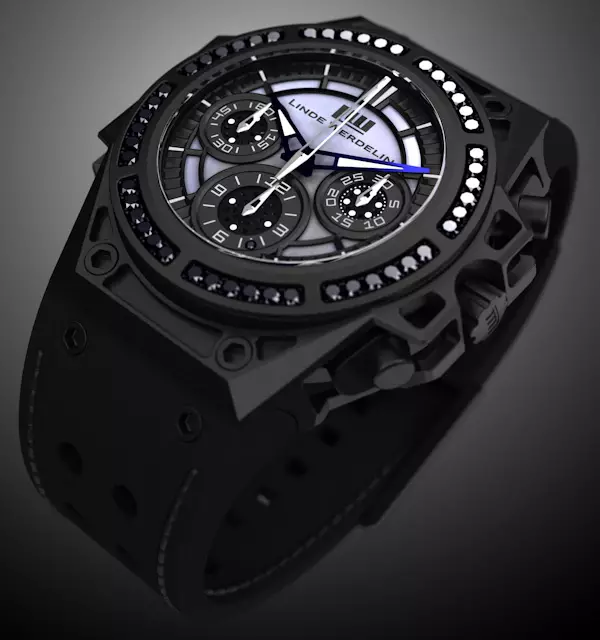 Jam Tangan Linde Werdelin SpidoSpeed Black Diamond 9068_6