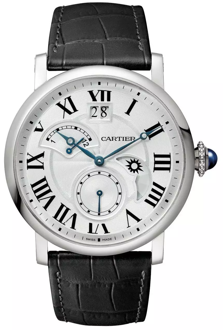 Orologi Cartier Rotonde Small Complication ora in acciaio