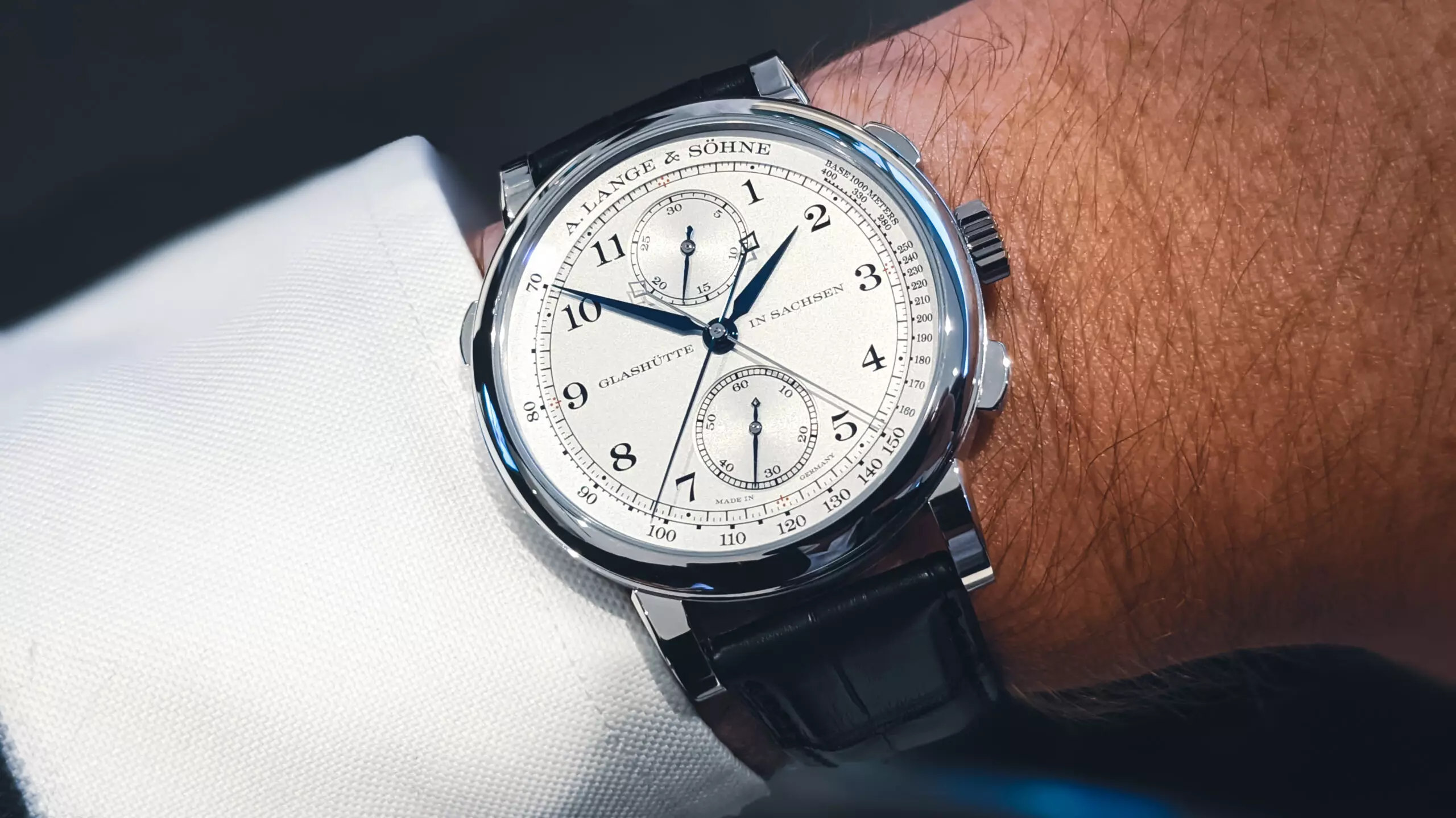 הפעלה: A. Lange & Söhne 1815 Rattrapante Watch In Platinum