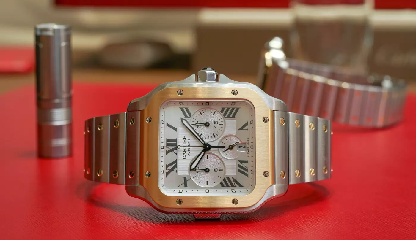 Cartier Santos Chronograph Tazama Mpya Kwa Mikono Ya 2019 9225_1