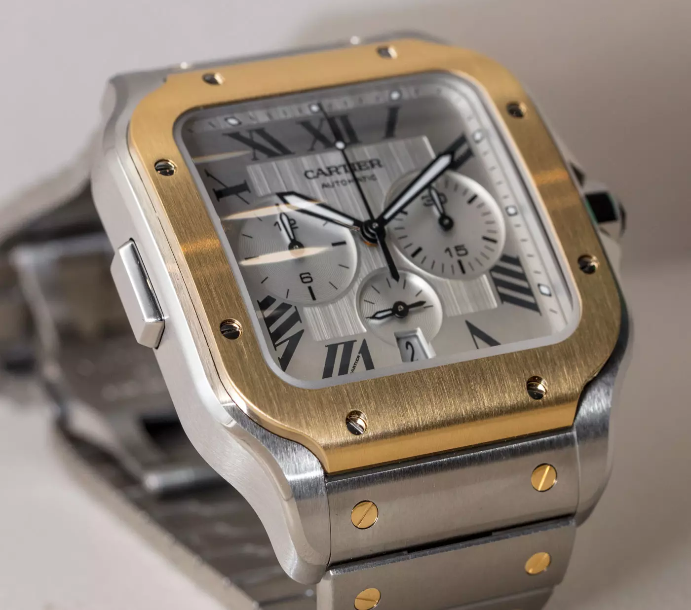 Reloj cronógrafo Cartier Santos nuevo para 2019 práctico 9225_10