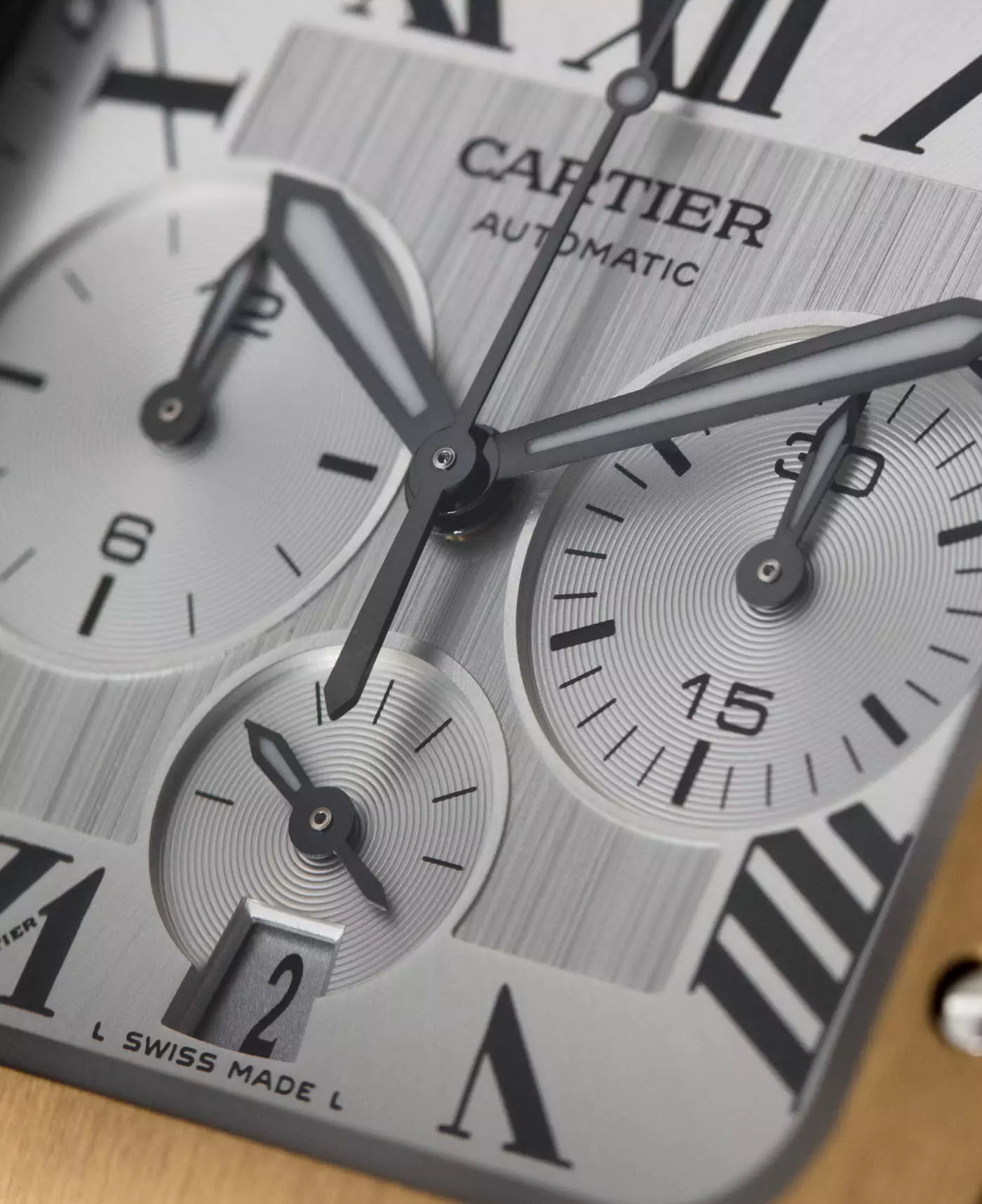 Reloj cronógrafo Cartier Santos nuevo para 2019 práctico 9225_11