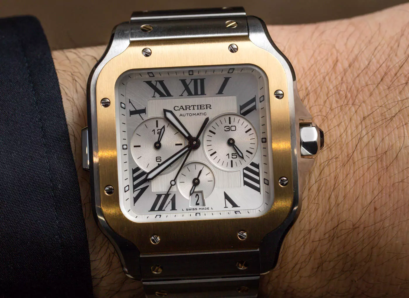 Cartier Santos Chronograph Tazama Mpya Kwa Mikono Ya 2019 9225_6