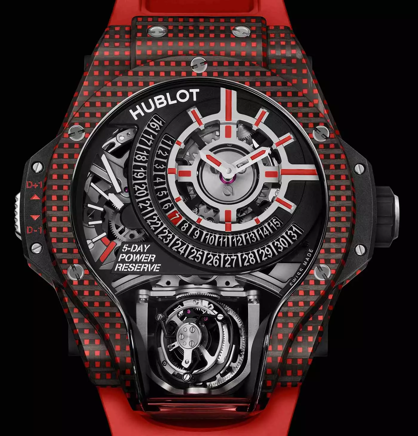 Hublot ເປີດເຜີຍຊຸດໂມງ 3D Carbon ແບບສະຫງວນພະລັງງານ 5 ວັນຂອງ Tourbillon Bi-Axis MP-09 ແບບ Limited Edition 9461_4